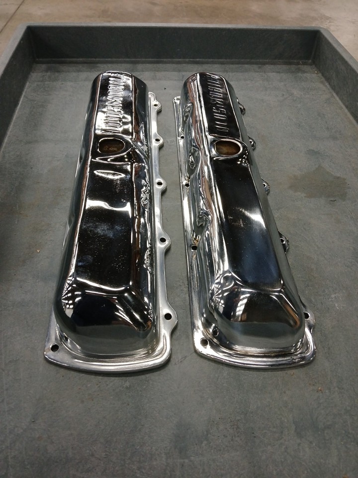 OEM Olds Oldsmobile Chrome Embossed Valve Covers | eBay