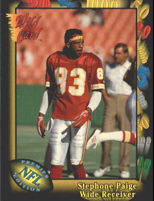 1991 Wild Card Football Card #25 Stephone Paige | eBay