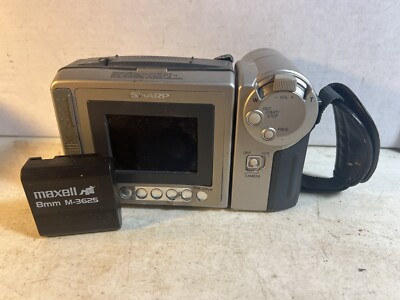 Sharp Camcorder ~ VL-E610 Viewcam 8mm Analog With Battery -Untested ...