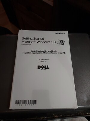 GETTING STARTED MICROSOFT WINDOWS 98 BOOK DISC AND PRODUCT KEY BRAND ...