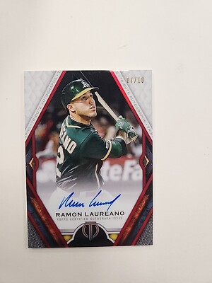 2021 TOPPS TRIBUTE AUTOGRAPH RED #TA-RL RAMON LAUREANO AUTO /10 | eBay