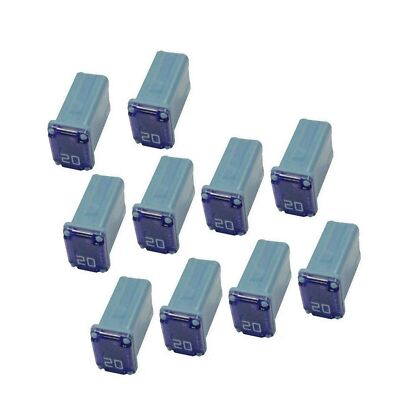 10 Pack 608820 20 Amp Micro Cartridge Fuses - FMM Mcase Fuse, Mini Box ...