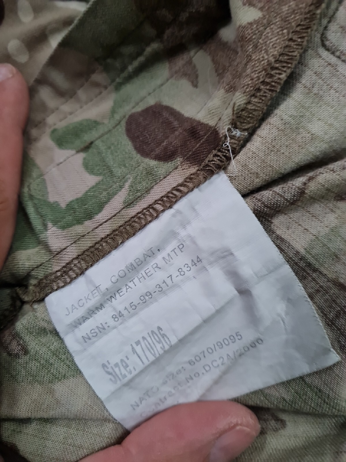 British Military MTP Warm Weather Combat Jacket RAF REGIMENT size 170/ ...