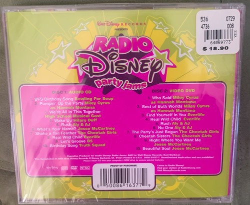 Radio Disney Party Jams (CD & DVD) Brand New Free Shipping 50086163779 ...