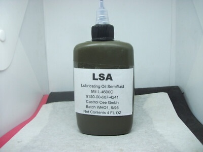 LSA, Lubricant Small Arms, 4 FL oz bottle with adjustable cap, New | eBay