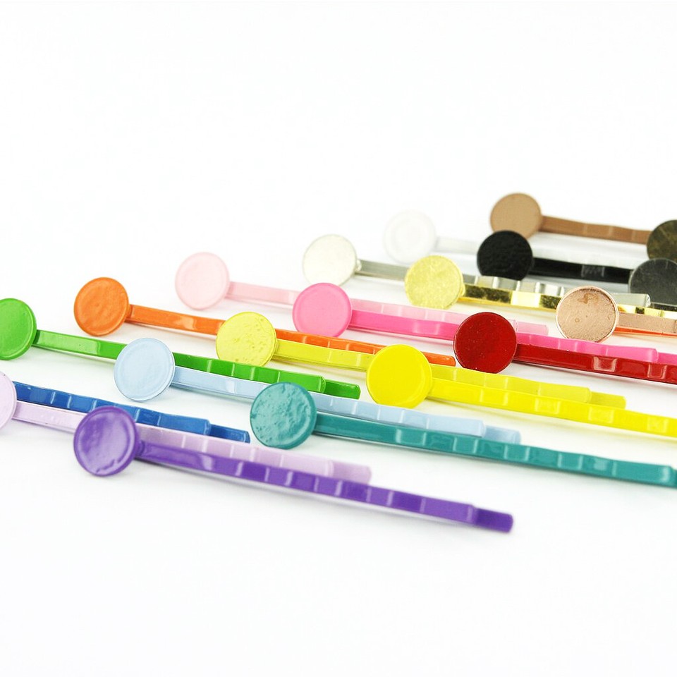 SMALL DIY Fabric Cover Button Bobby Pins KIT: Size 20 (12mm) DIY Hair ...