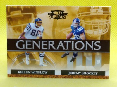 Jeremy Shockey Kellen Winslow 2007 Threads GENERATIONS #G-7 | eBay