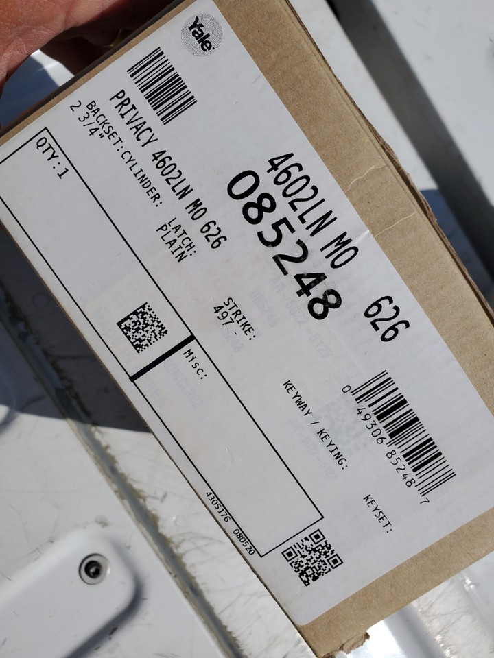 Yale 4602LN MO 626 Door Lever Lockset, Cylinder Lockset, Privacy Lock ...