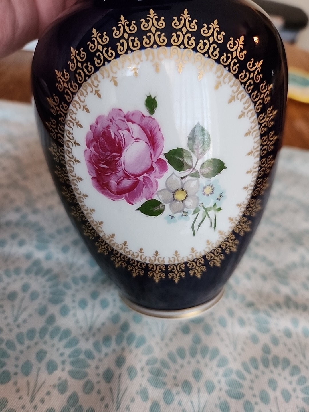 Vintage Reichenbach German Democratic Republic Fine China Vase Echt ...