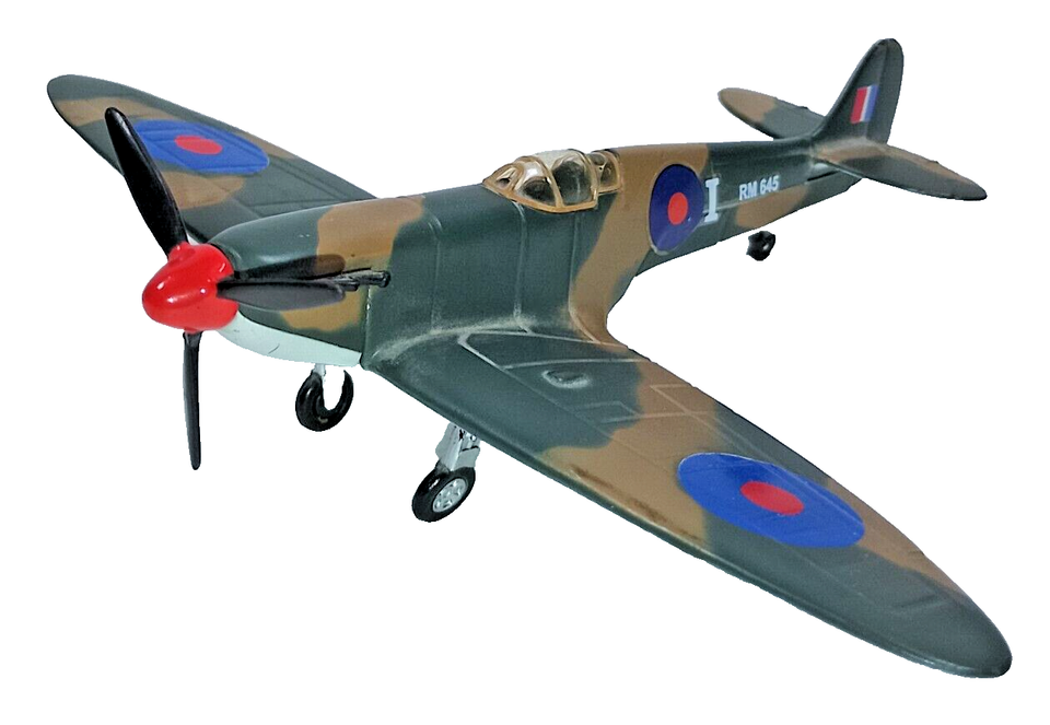 Maisio Diecast Mk2 Spitfire Fighter Plane 1/72 Scale L12.5cm x W15cm x ...