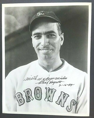 CHIEF HOGSETT SIGNED 8x10 Photo St. Louis Browns 1935 World Series ...