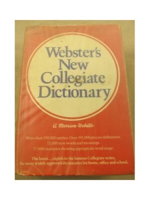 Webster's new collegiate dictionary 9780877793588| eBay