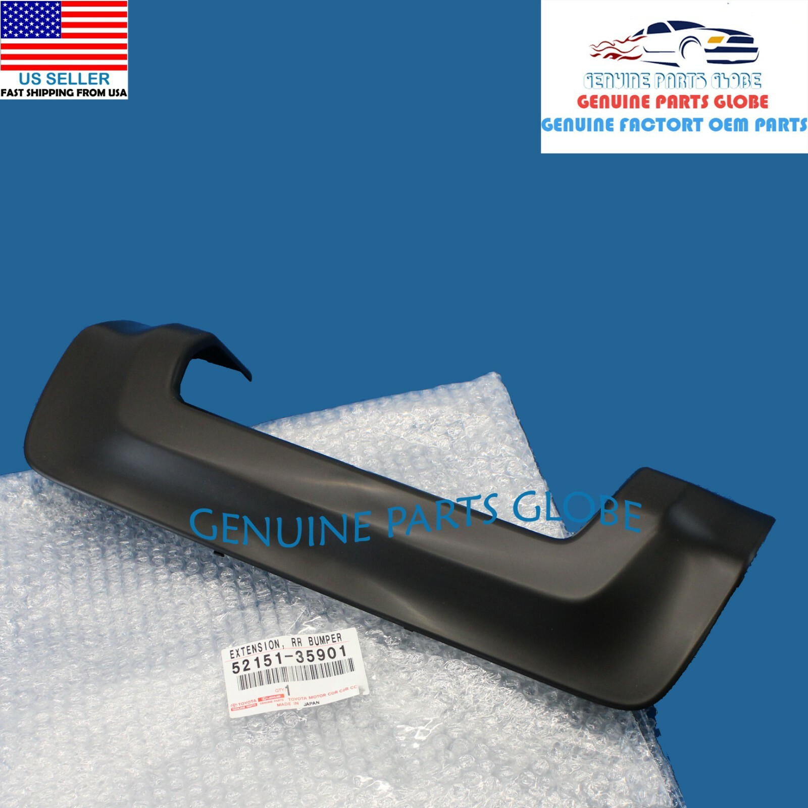 GENUINE OEM TOYOTA 14-24 4RUNNER CENTER REAR BUMPER EXTENSION W/TOW ...
