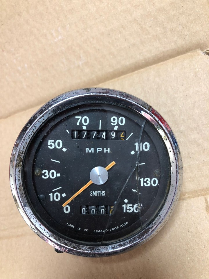 Vintage Rare smiths BSA Triumph Norton Matchless AJS speedometer 150 ...