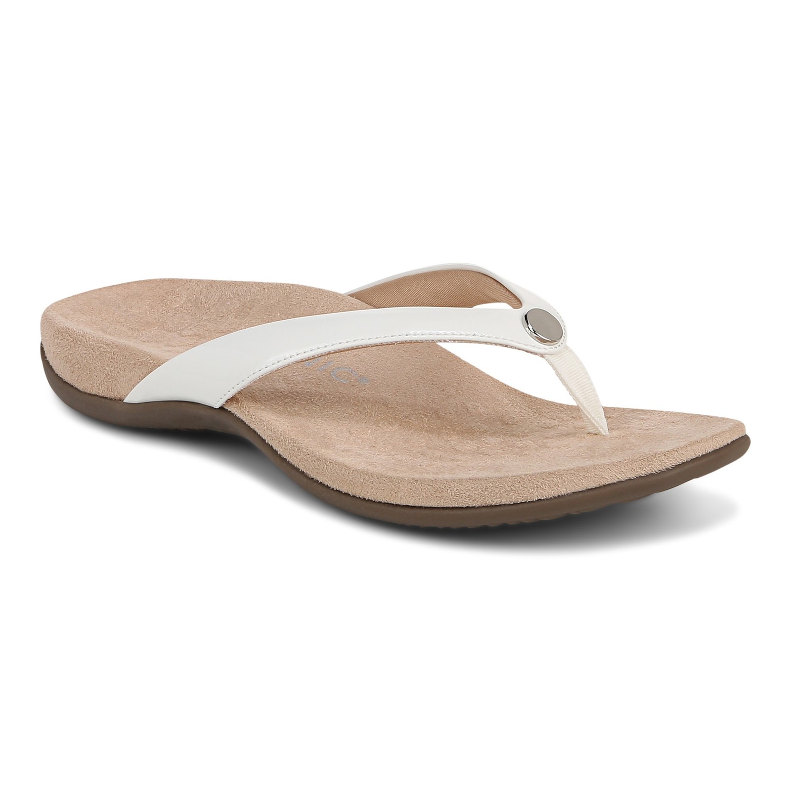 Vionic Davina Women's Supportive Flip Flop Sandal White - 12 Wide | eBay