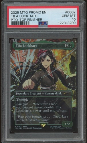 2025 MAGIC THE GATHERING PROMO EN #0002 TIFA LOCKHART PTQ-TOP FINISHER ...