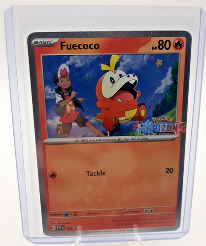 Fuecoco Pokemon Horizons Scarlet & Violet SVP 192 Holo Black Star Promo ...