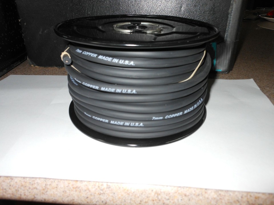 7MM SPARK PLUG WIRE COPPER CORE~MADE IN USA~ 100 FOOT ROLL (100 FEET ...