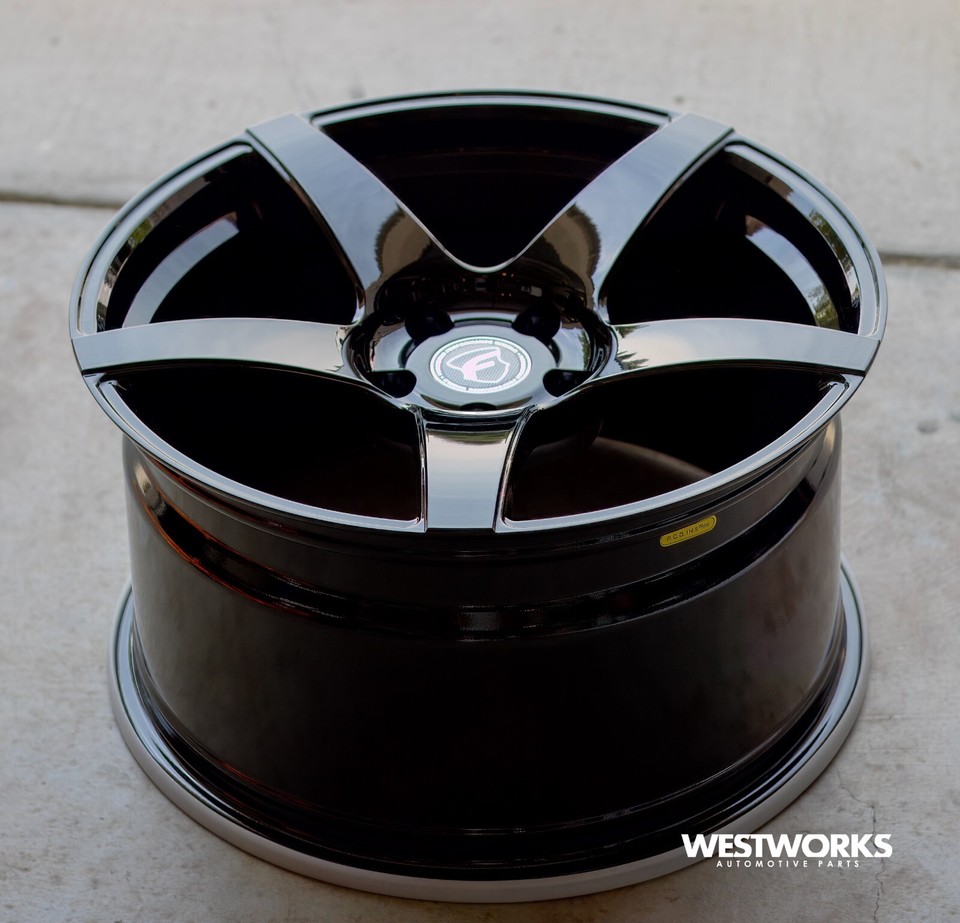 18" Forgestar CF5 Wheel Set fit S197 Mustang 18x9 18x10 R-FORGED 5x114 BLACK | eBay