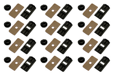 Aunger Louvre Fitting Kit Rear Louvre Mounting Clips set of 12 (LAT12 ...