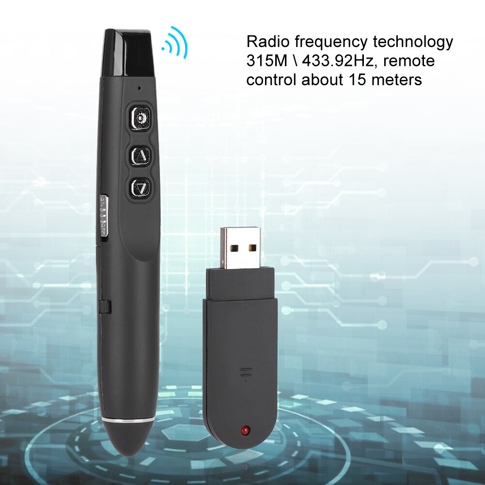 PP-820A PPT Page Turning Pen Remote Control Wireless Presenter ...