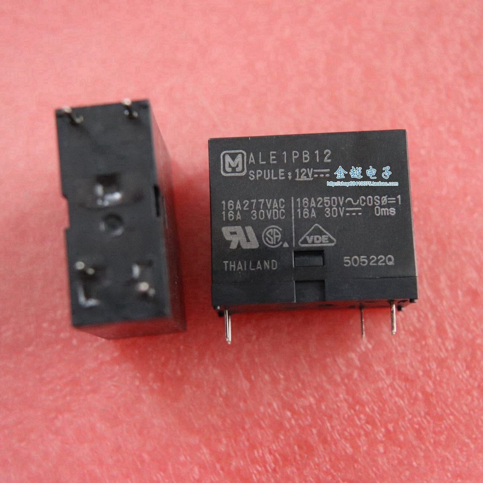 5pcs New PANASONIC ALE1PB12 Power Relay 12VDC 4Pin 16A 277VAC | eBay