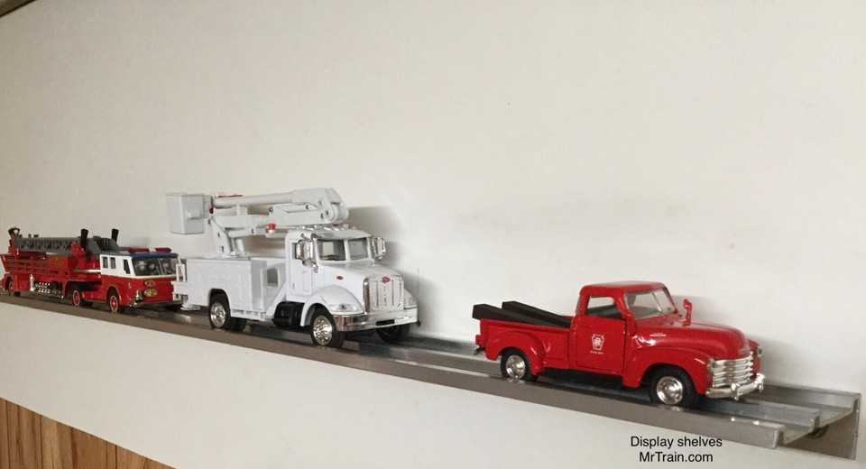 Model Train Shelves | Set of 2 | HO Scale Model Railroad Trains 48 INCH ...