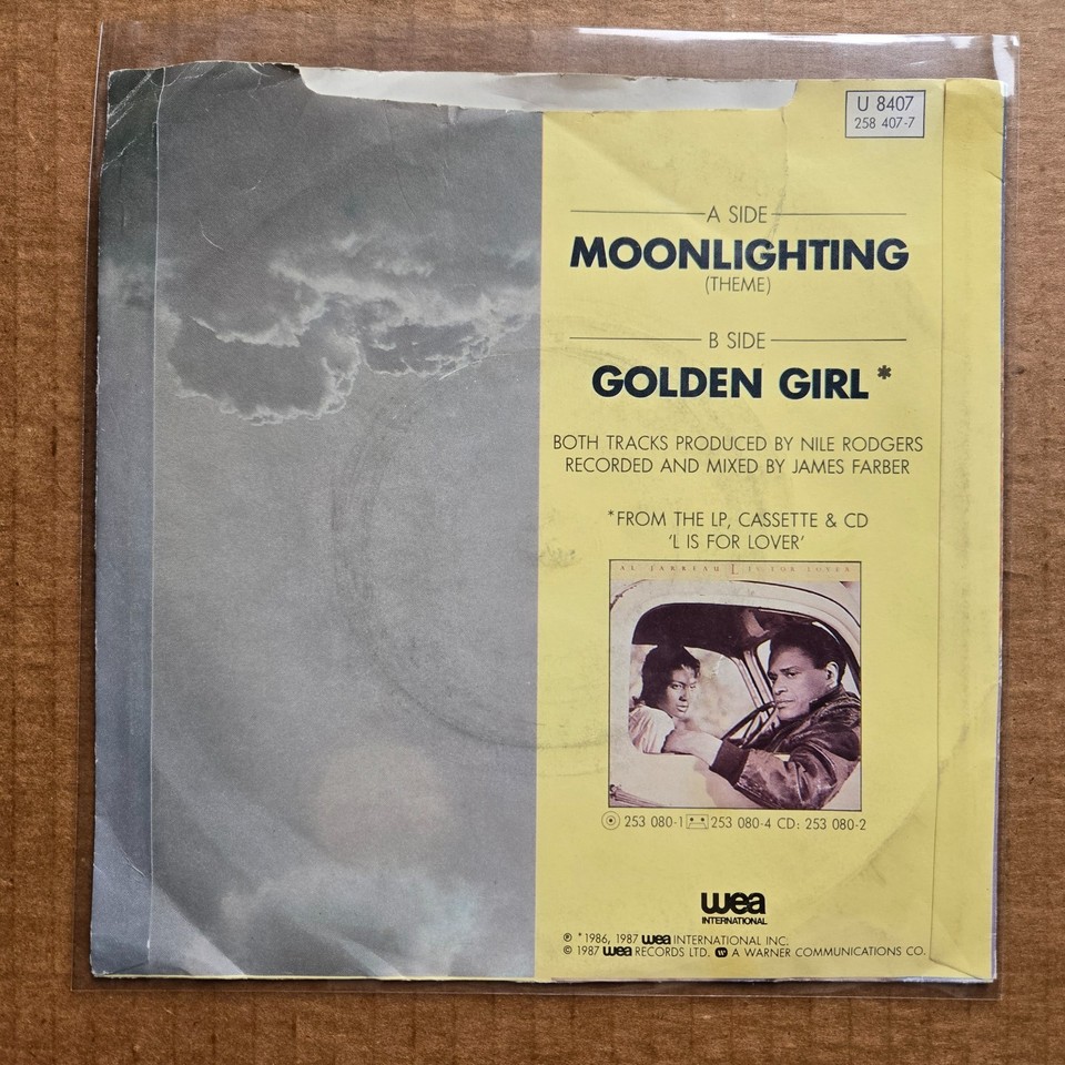 AL JARREAU Moonlighting UK IMPORT R&B POP WEA 45 7" Vinyl Record | eBay
