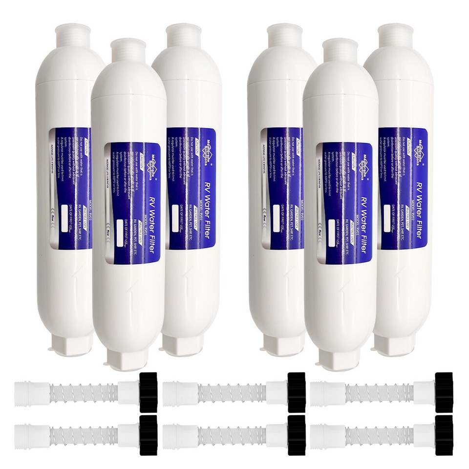 RV Camper Water Filter,Marine Garden Motorhome Inline KDF Water Filter ...