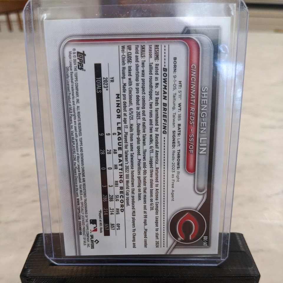 2024 Bowman Draft - Chrome #BDC-147 Sheng-En Lin True Red 1/5 | eBay