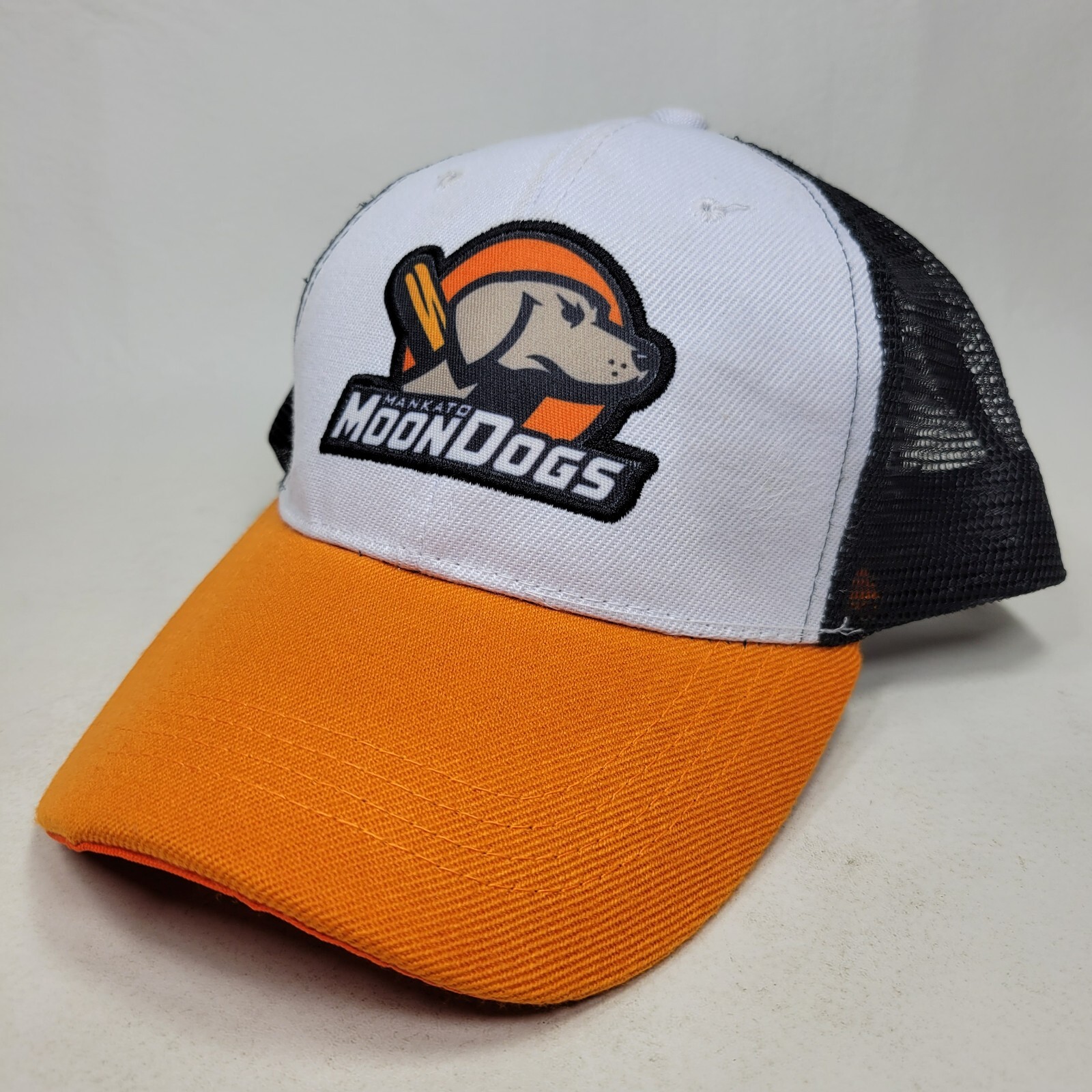 Mankato Moondogs Baseball Snapback Hat Mesh Back Trucker Cap Northwoods ...