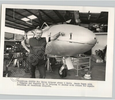 AVIATION Sandy Topen Vampire Jet Fighter Bankstown Airport Australia ...