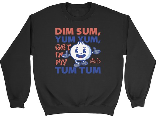 Funny Dim Sum Yum Yum Kids Sweatshirt Get in my Tum Tum Dumpling Boy ...