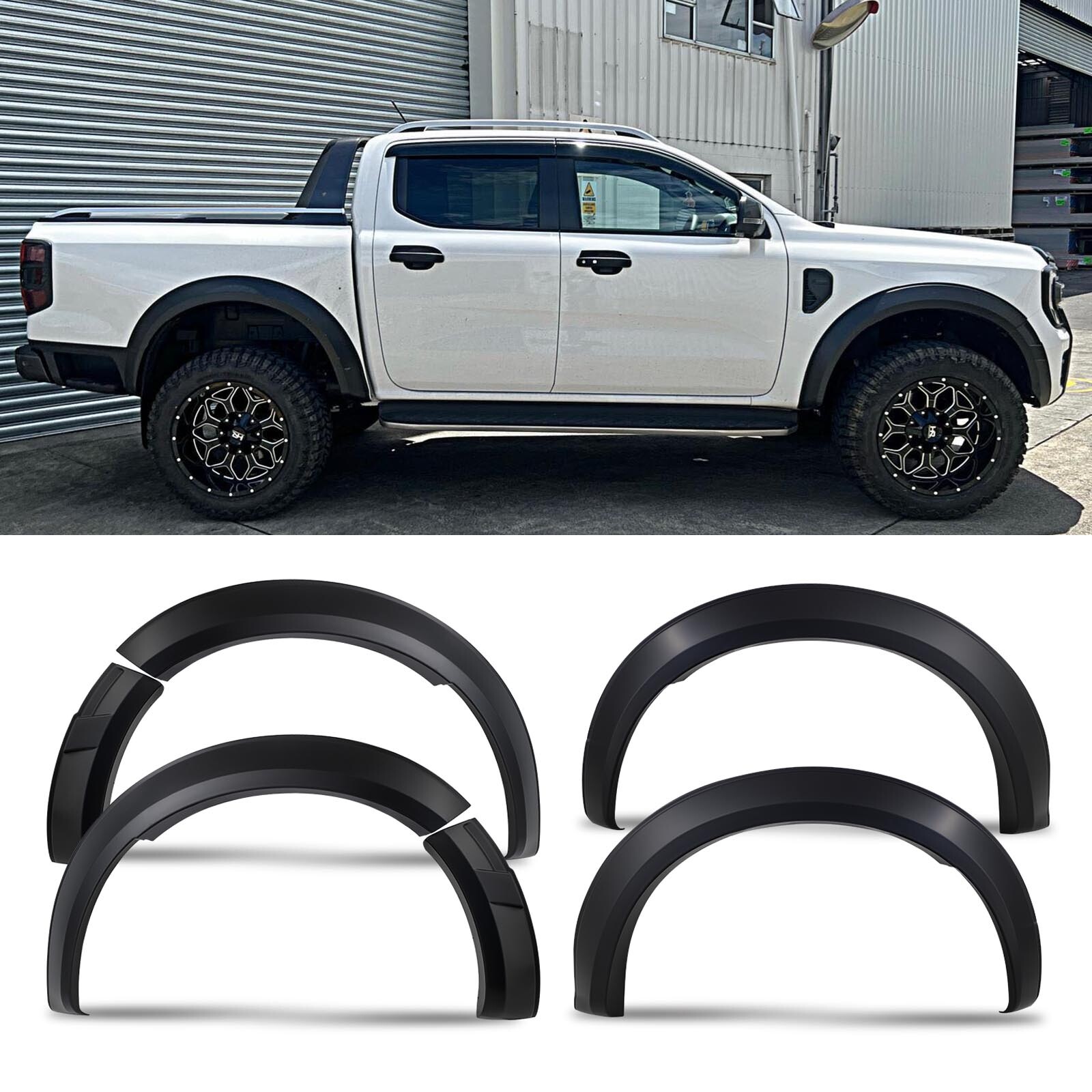 Wide Wheel Arches Fender Flares Body Kit for Ford Ranger 2023-2024 T9 ...
