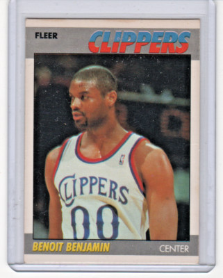BENOIT BENJAMIN 1987-88 Fleer #10 Creighton LOS ANGELES CLIPPERS | eBay