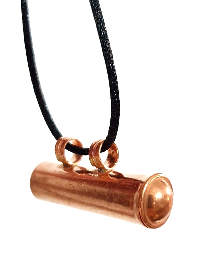 Copper Taweez Pendant Locket Necklace Stash Vial Pure Copper Chandi Tabiz & Cord | eBay UK