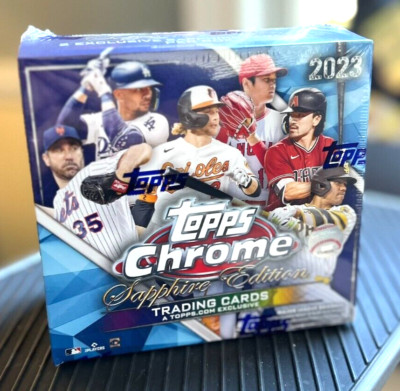 2023 Topps Chrome Baseball Sapphire Edition Hobby Box - Factory Sealed ...
