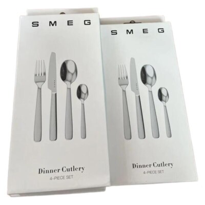 SMEG Stainless Steel 4 Piece Cutlery Set European-Style Tableware | eBay