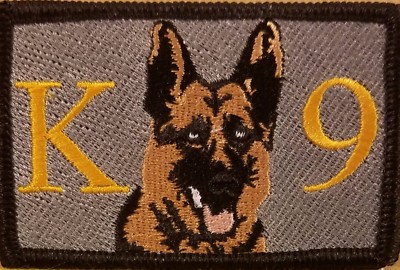 K9 DOG Patch W/ VELCRO® Brand Fastener Tactical Military Gray #1 | eBay