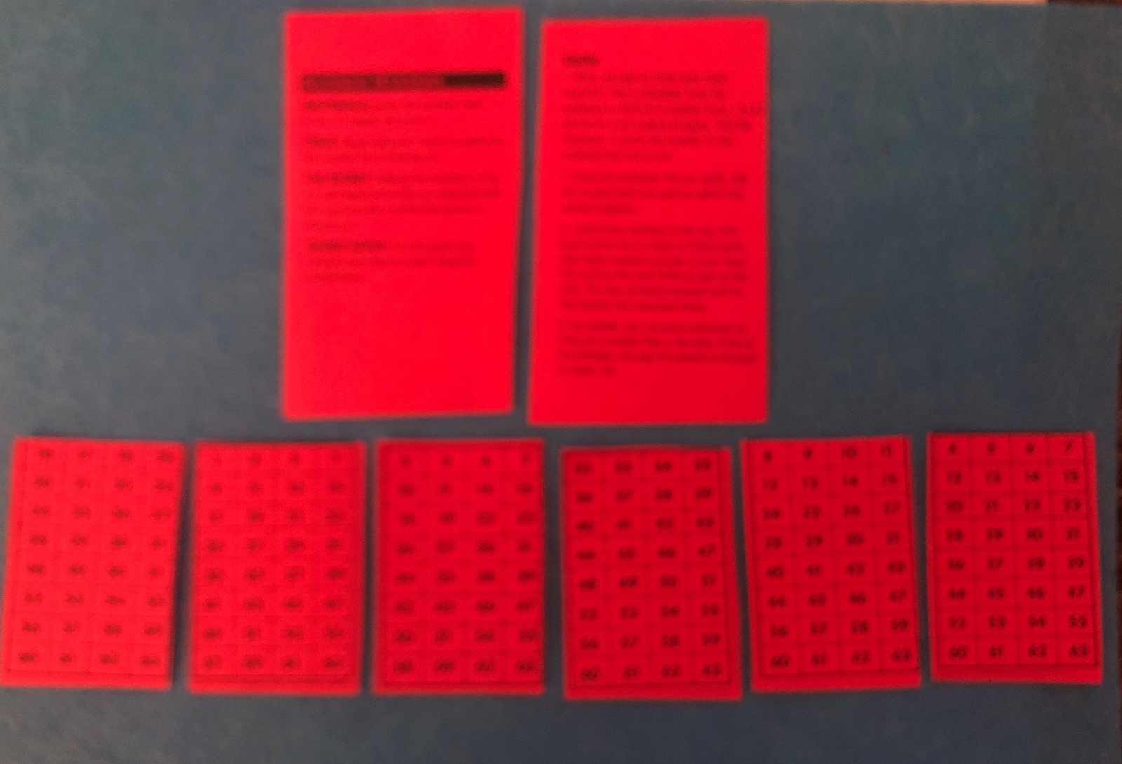 MAGIC NUMBER CARDS, 1 Set . BRILLIANT TRICK THAT WILL SEND THE AUDIENCE ...