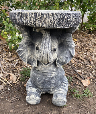 Elephant Pot Planter Stand Seat Statue Concrete Garden Australian Made ...