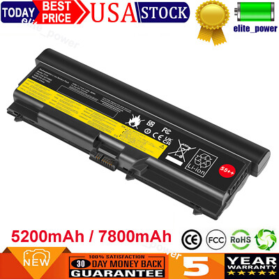 6/9Cell Battery for Lenovo Thinkpad T410 T420 T510 T520 SL410 SL510 ...
