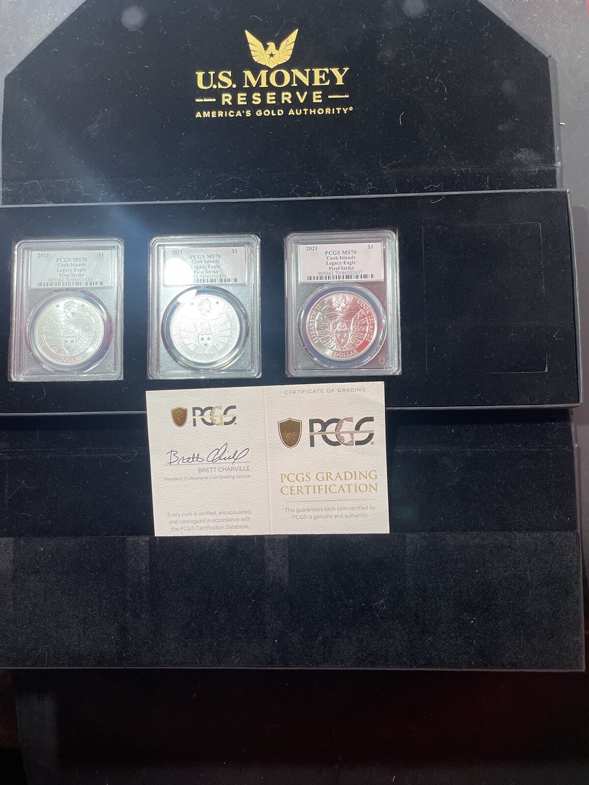 3 Coins 2021 Pcgs Ms70 Cook Islands Legacy Eagle First Strike | eBay