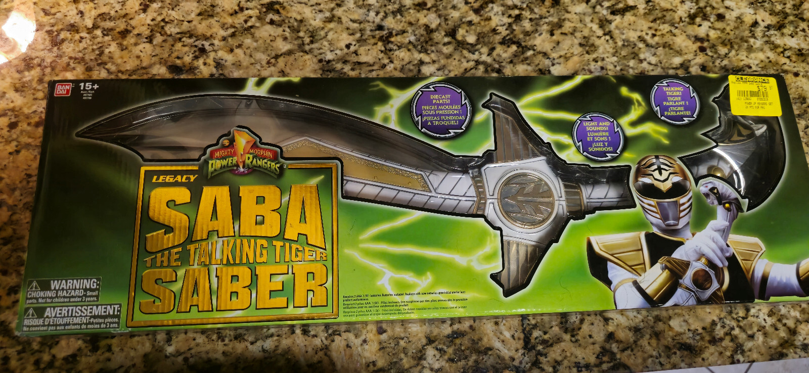 Power Rangers White Ranger Saba Sabre Legacy Collection Original Box ...