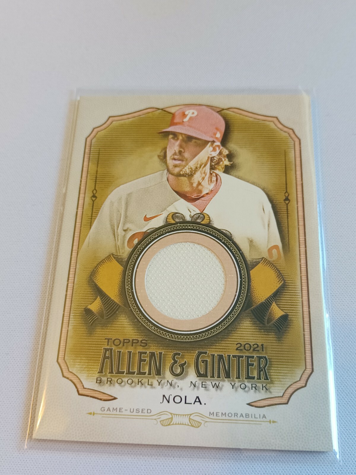 2021 allen ginter Aaron Nola relic Card AGA-AN | eBay