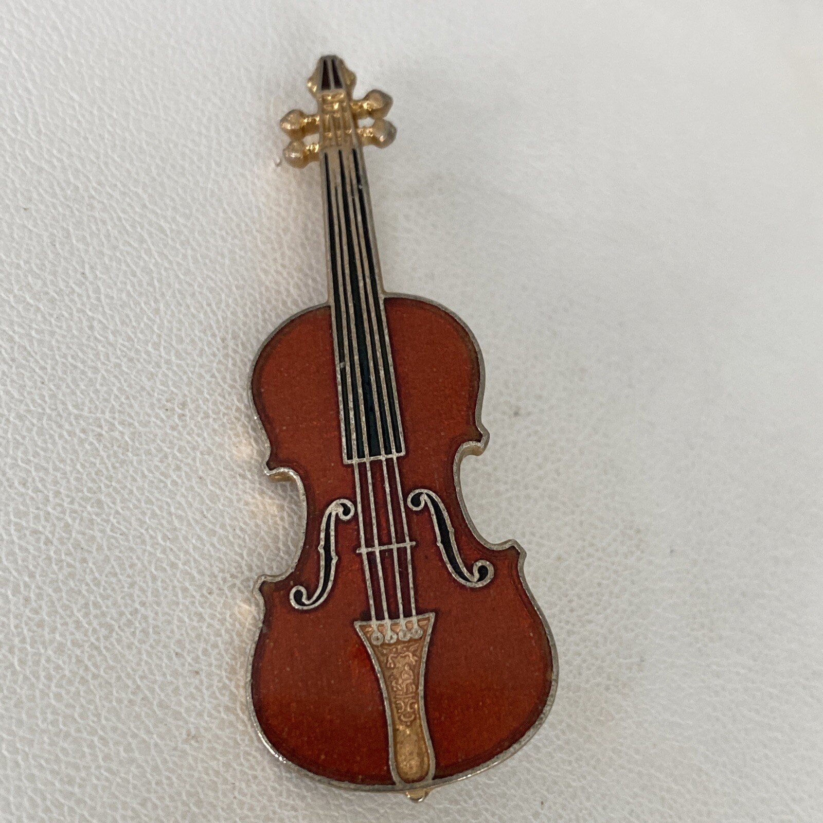 Future Primitive Signed Viola/Violin Brooch Enameled … - Gem