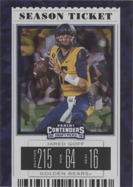 2019 Panini Contenders Draft Picks - Season Ticket Cracked Ice Ticket ...