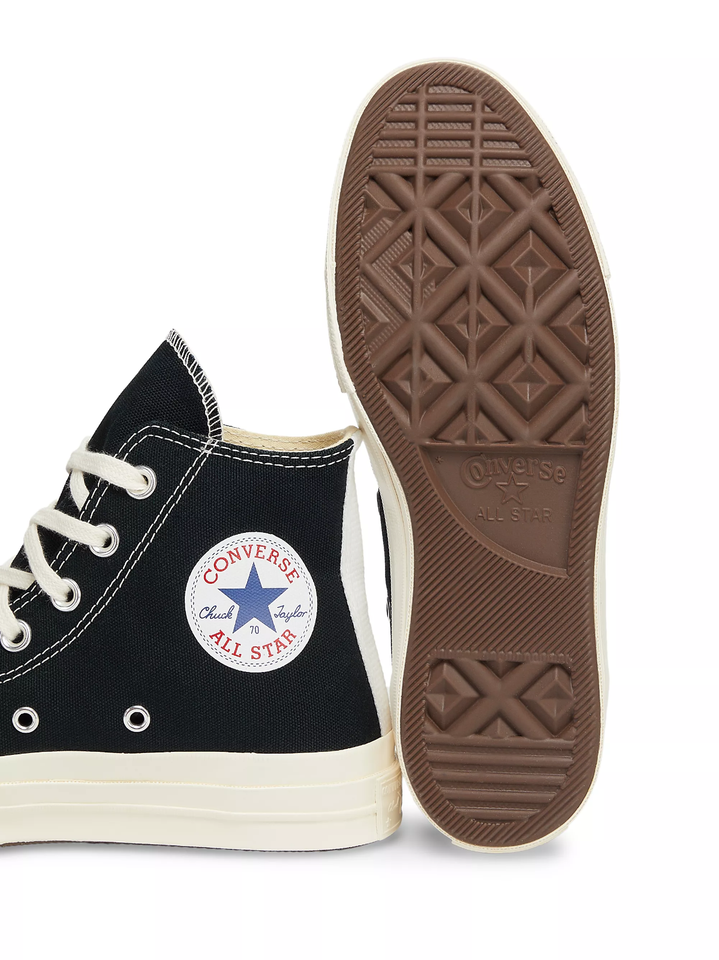 Converse x Comme des Garcons Play Chuck Taylor All-Star 70 Hi Black Red ...