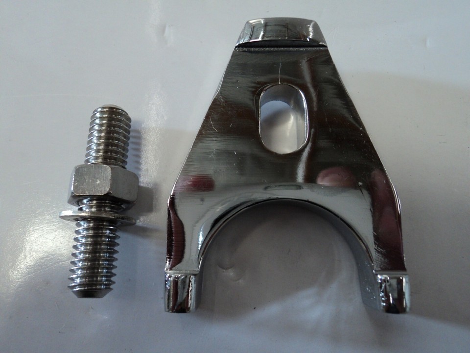 Chrome Billet Aluminum Chevy Distributor Clamp Hold Down SBC BBC SB HEI ...