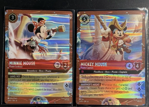 Disney Cruise Line Exclusive Lorcana Foil Mickey & Minnie Mouse Promo ...